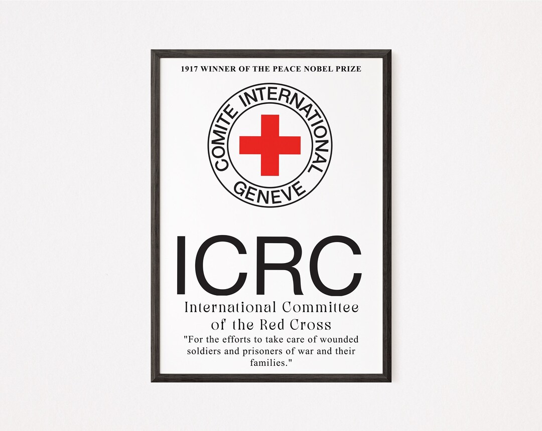 ICRC - Red Cross: 1917 Nobel Peace Prize Digital Poster - Home Decor ...