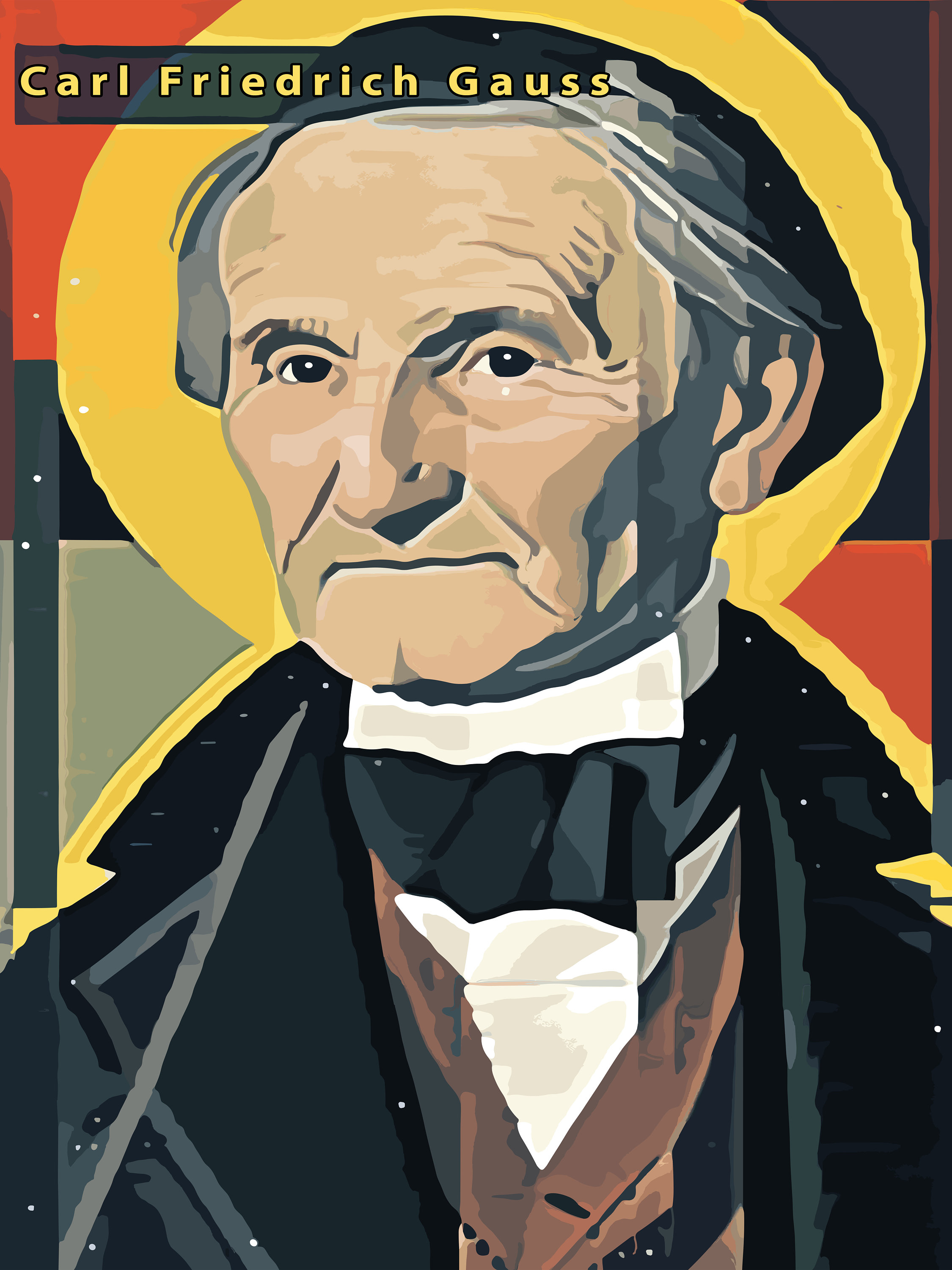 Carl Friedrich Gauss Art Deco Portrait | STEM Poster (digital Download ...
