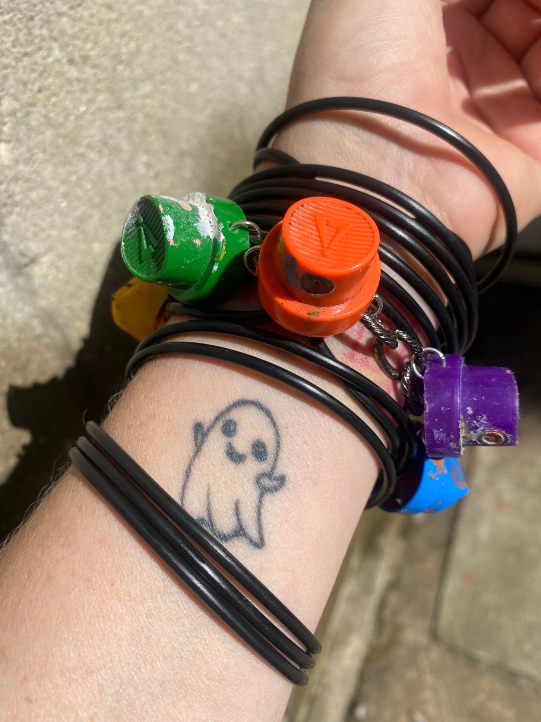 Upcycled NYC GRAFFITI Spray Can CAP Bracelet Ecofriendly - Etsy