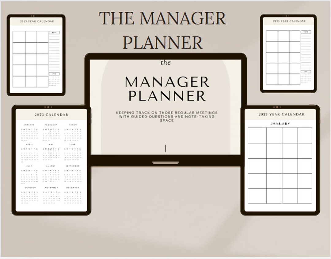 MANAGER PLANNER PRINTABLE Planner Good Notes Planner Unique - Etsy