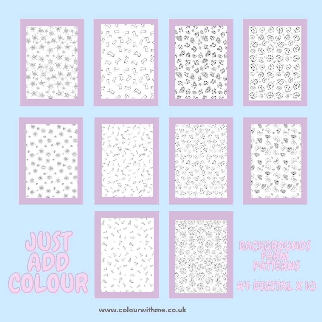 Printable Colour Your Own Patterns. Pattern Coloring Sheets. Cardmaking ...