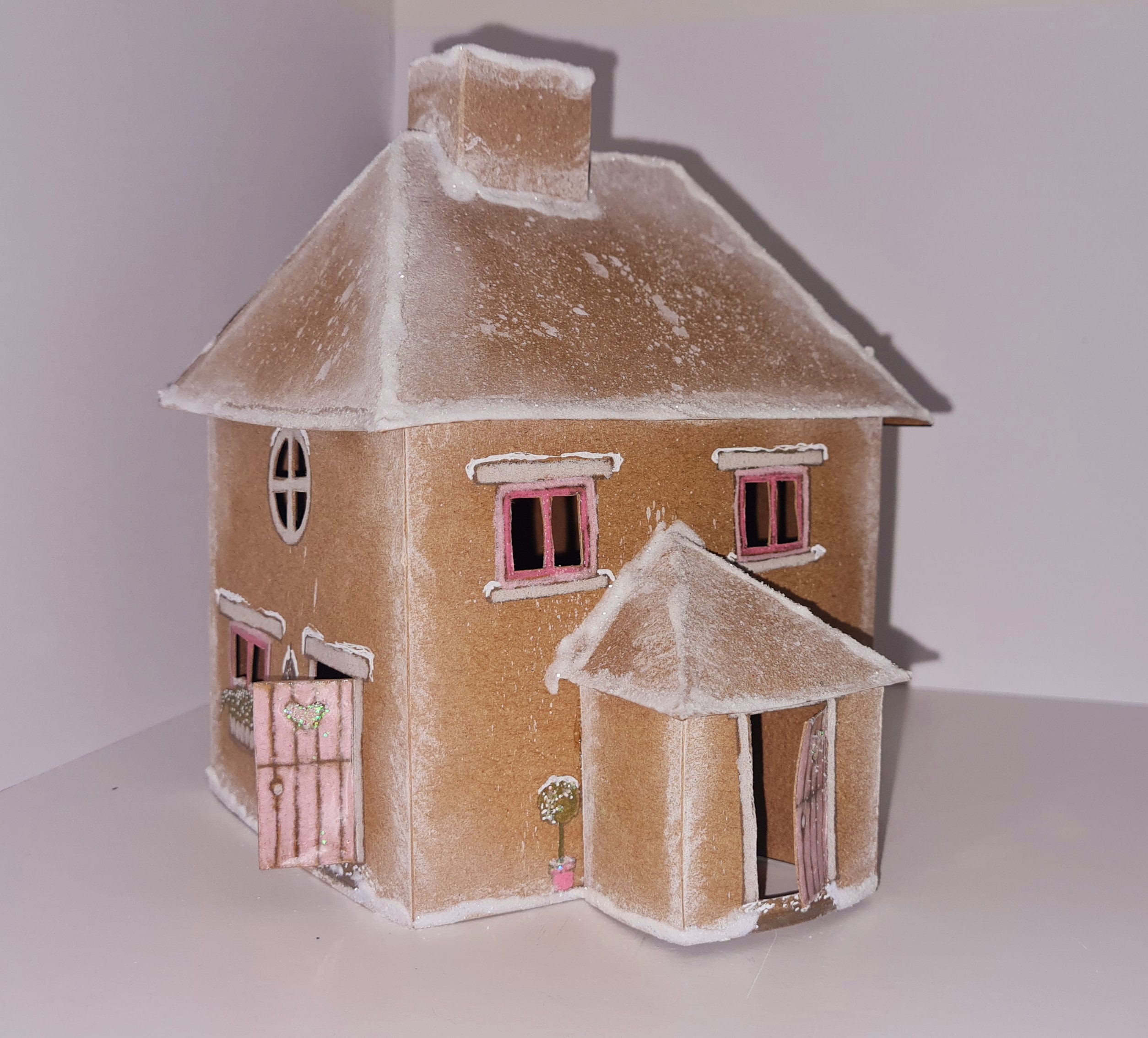 Make Your Own Paper Cottage Card House Miniature Houses Make Your Own ...