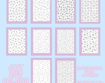 Printable Colour Your Own Patterns. Pattern Coloring Sheets. Cardmaking ...