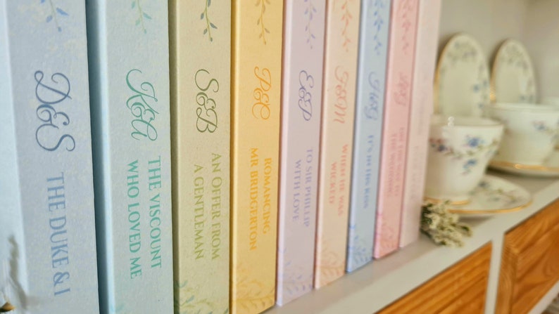 Bridgerton HARDBACK Dust Jacket, Book Cover, Book Dust Cover Set of 9 ...