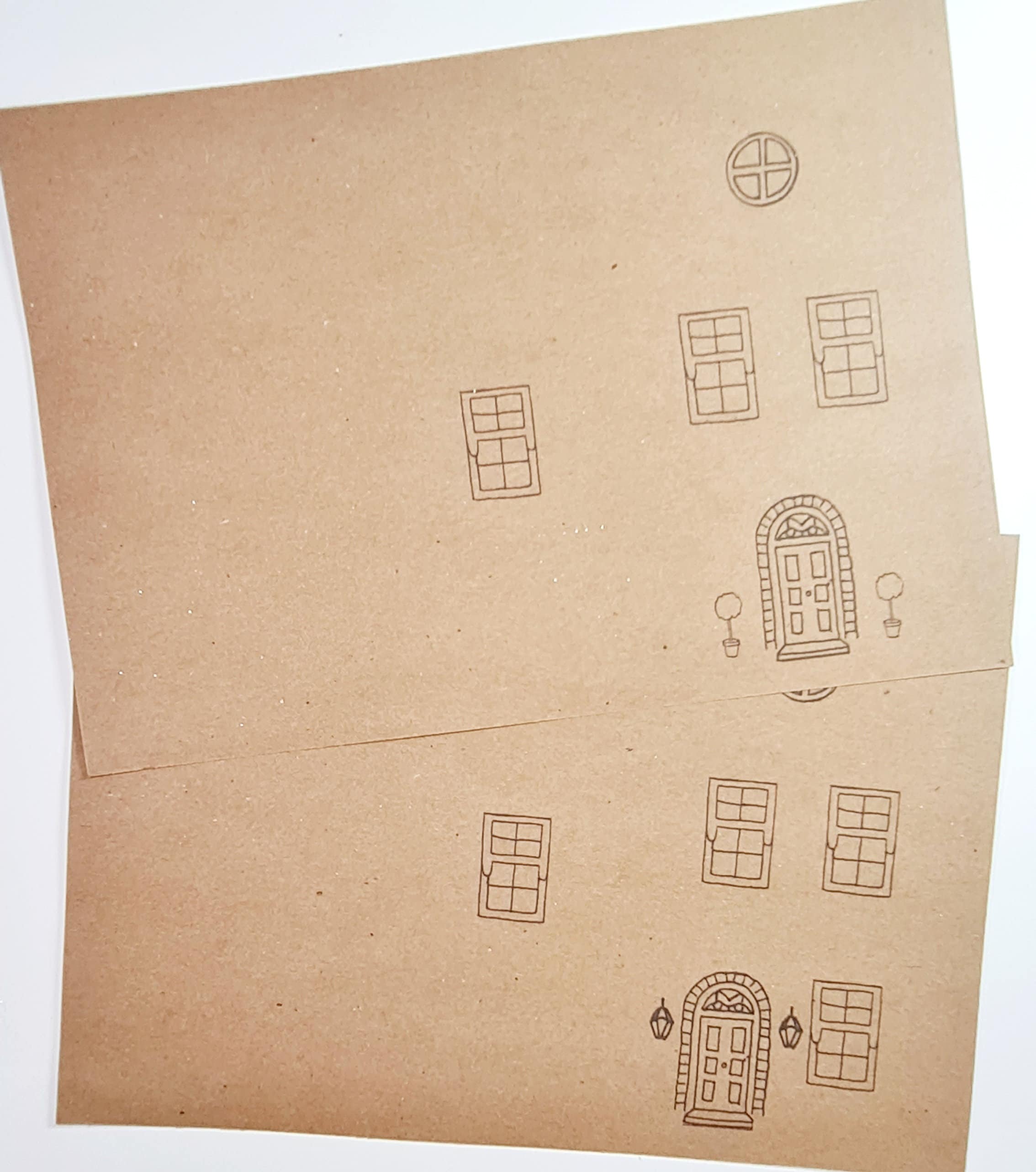 Make Your Own Paper Town House Card House Miniature Houses Make Your ...