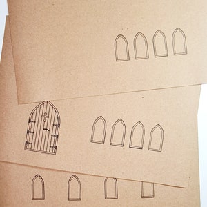 DIY Kraft Card Church Kit: Build Your Own Miniature Church (2 Pack) - Etsy
