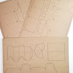 DIY Kraft Card Village Kit: Miniature Paper Houses - Etsy UK