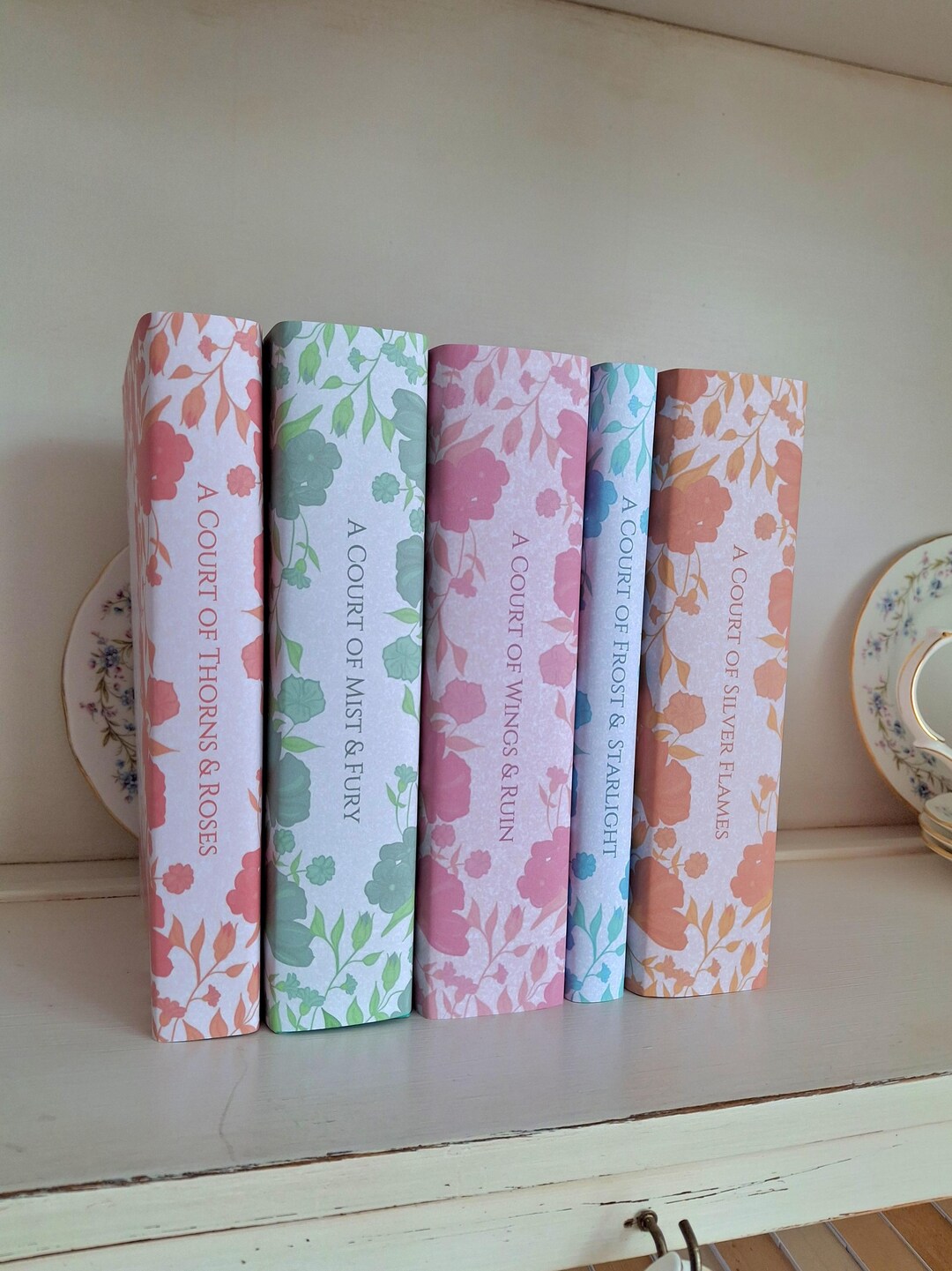 Printable ACOTAR Floral Digital Download Decorative Book Dust Jacket ...