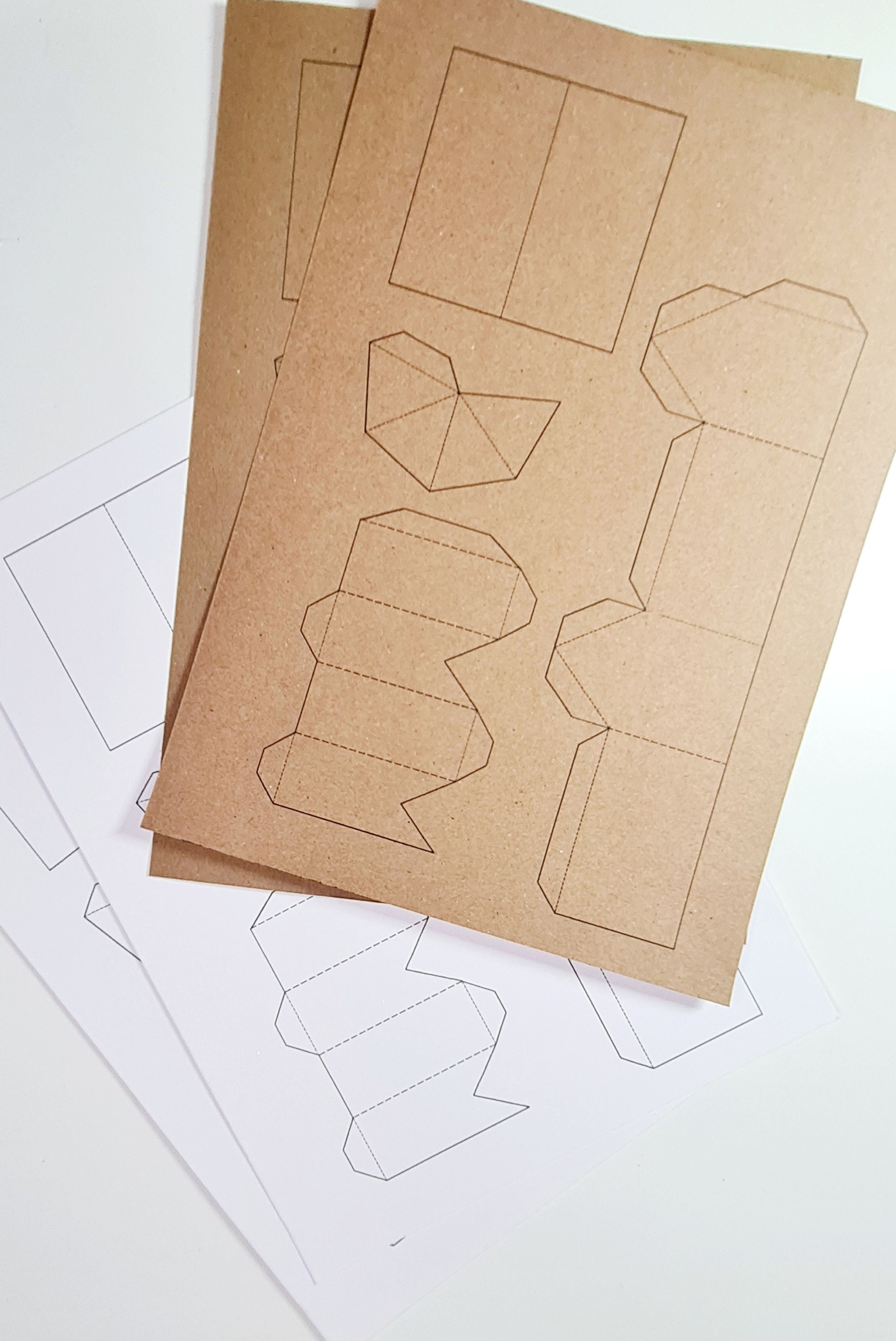 Make Your Own Paper Church Card Church Miniature Houses. Kraft Card ...