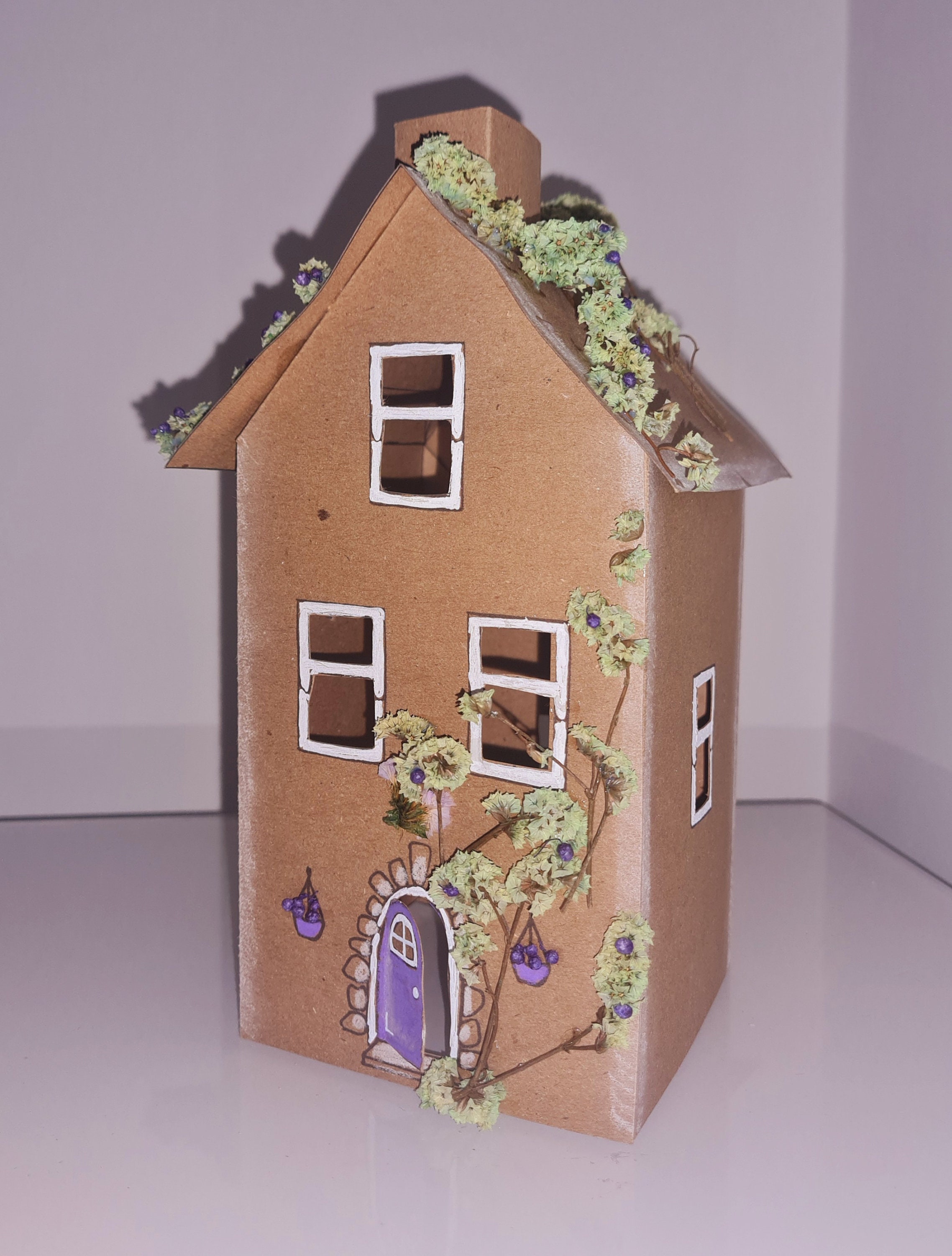 Make Your Own Paper Town House Card House Miniature Houses Make Your ...