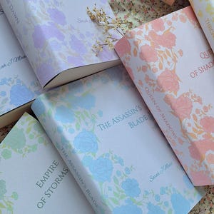 Printable TOG Floral Digital Download Decorative Book Dust Jacket Set ...