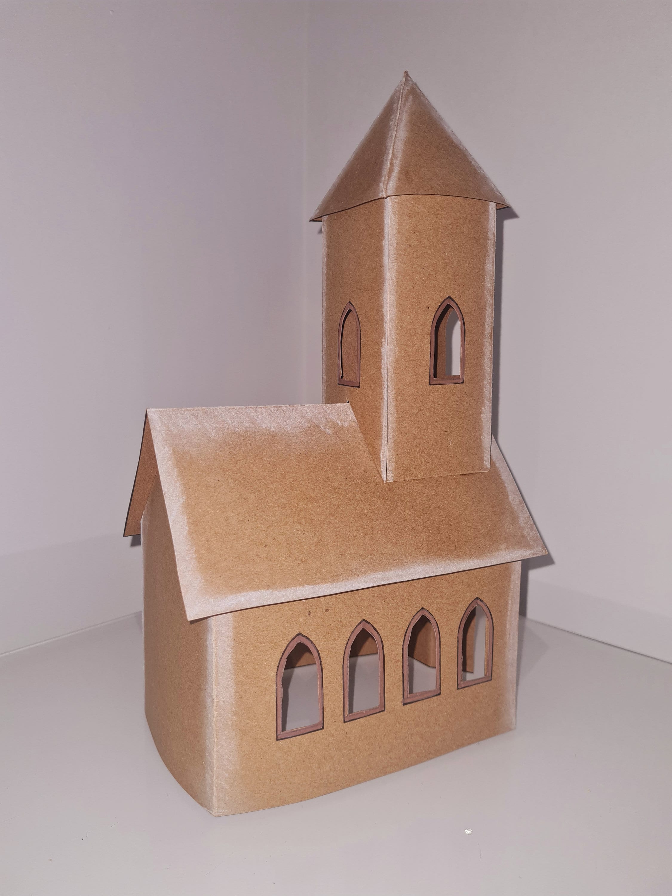 Make Your Own Paper Church Card Church Miniature Church Make Your Own ...