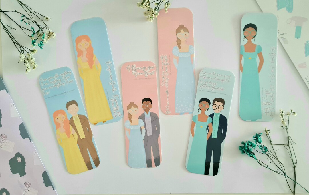 Printable 'bridgerton' Inspired Bookmarks. Digital Download, Bookish ...