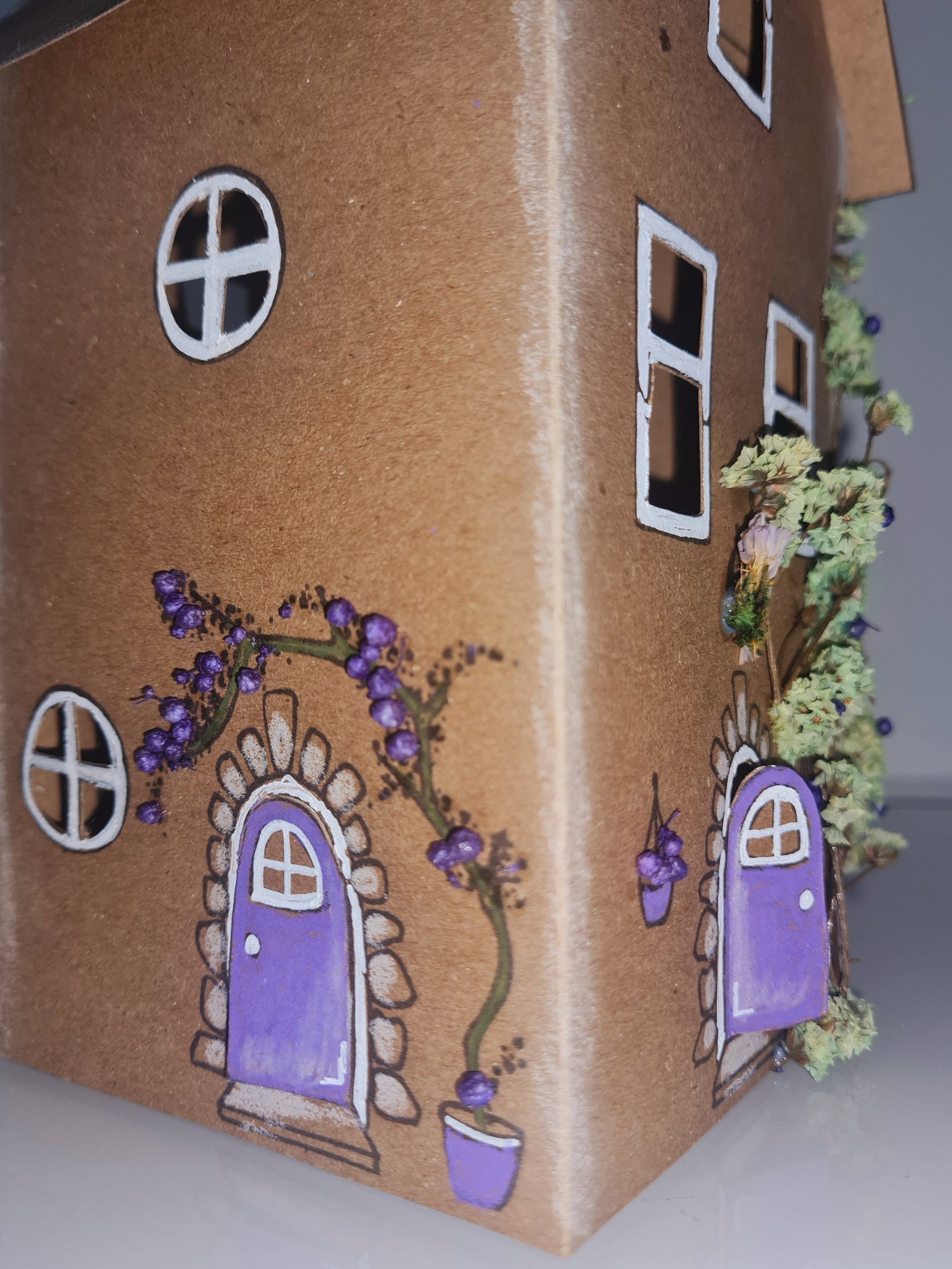 Make Your Own Paper Town House Card House Miniature Houses Make Your ...