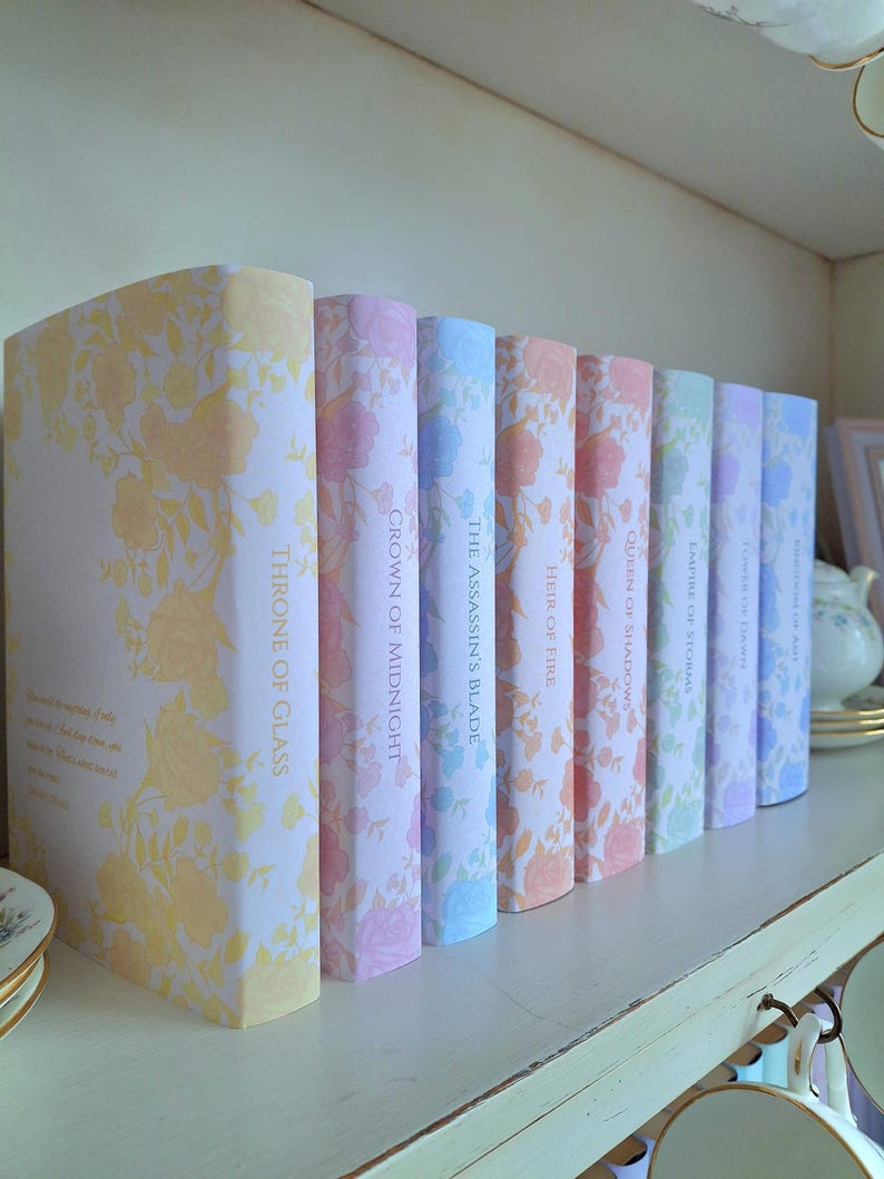 Printable TOG Floral Digital Download Decorative Book Dust Jacket Set ...