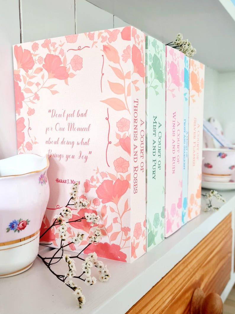 ACOTAR Paperback Dust Jacket, Book Cover Set of 5. Sarah J. Maas. A ...