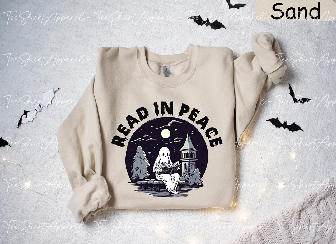 Read in Peace Sweatshirt, Book Lover Gift, Halloween Reading Shirt ...