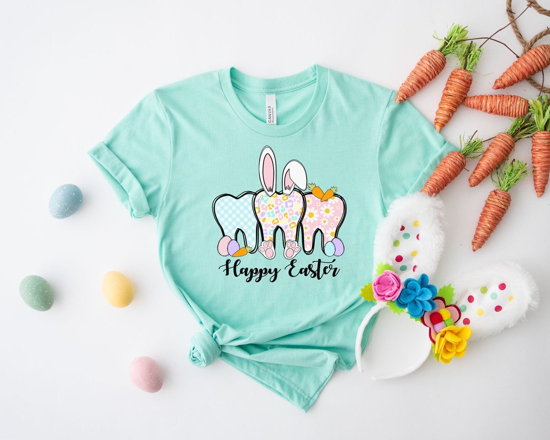 Easter Dentist Shirt, Bunny Tooth Shirt, Easter Gift for Dentist ...