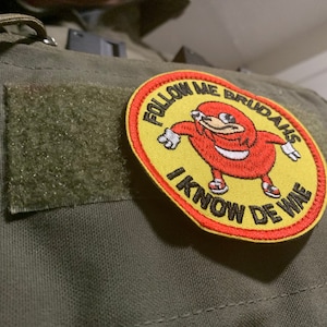 Ugandan Knuckles Follow Me I Know De Way Patch - Etsy
