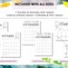 2023 2024 Colouring Calendar Bundle | Kids, Printable, Editable ...
