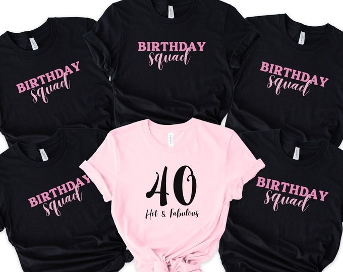 Personalized 40th Birthday Shirt, Custom 40th Birthday Party Shirts ...