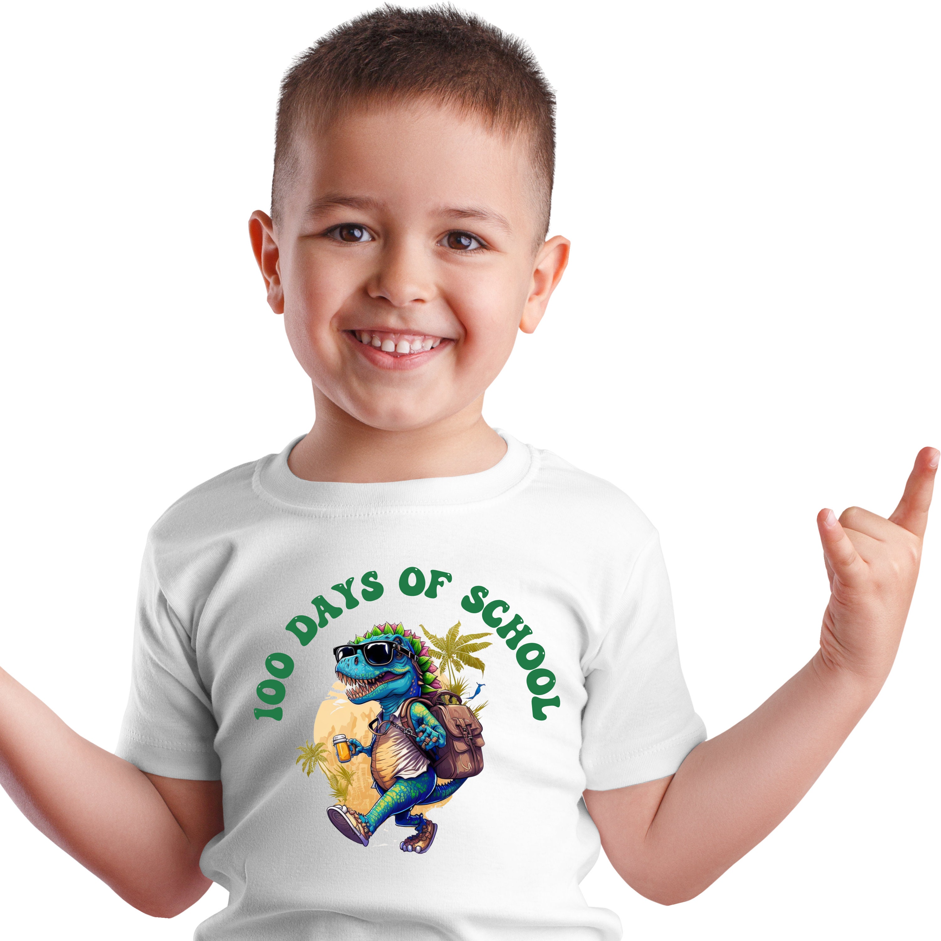 Dinosaur 100 Days of School PNG, Happy 100th of School SVG, Dino Lovers ...