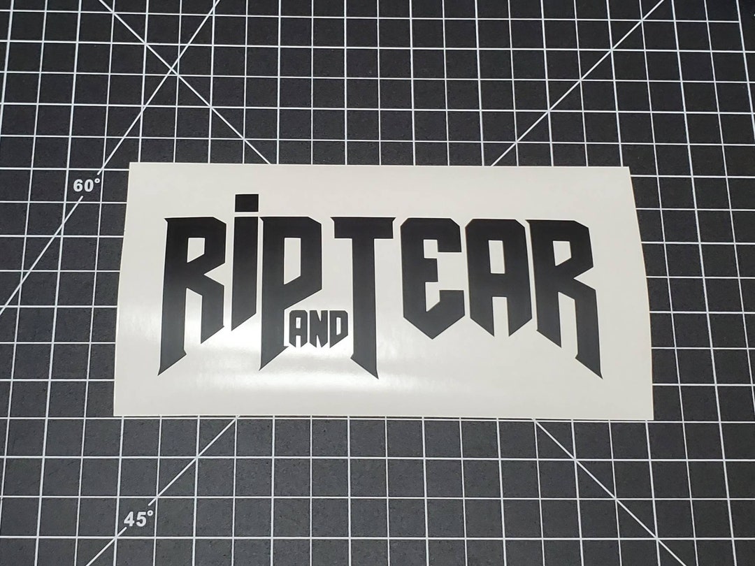Rip and Tear (doom) Vinyl Decal Sticker - Etsy