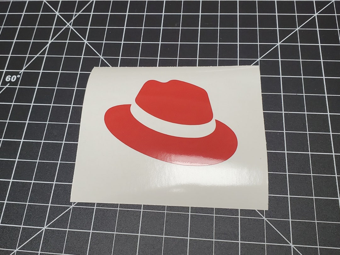 Red Hat Linux Vinyl Decal Sticker - Etsy