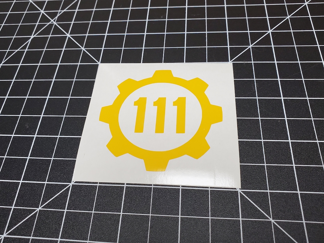 Vault 111 (fallout) Vinyl Decal Sticker - Etsy