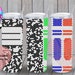 Composition Book Rhinestone Tumbler Template 20oz, PNG Rhinestone Guide ...