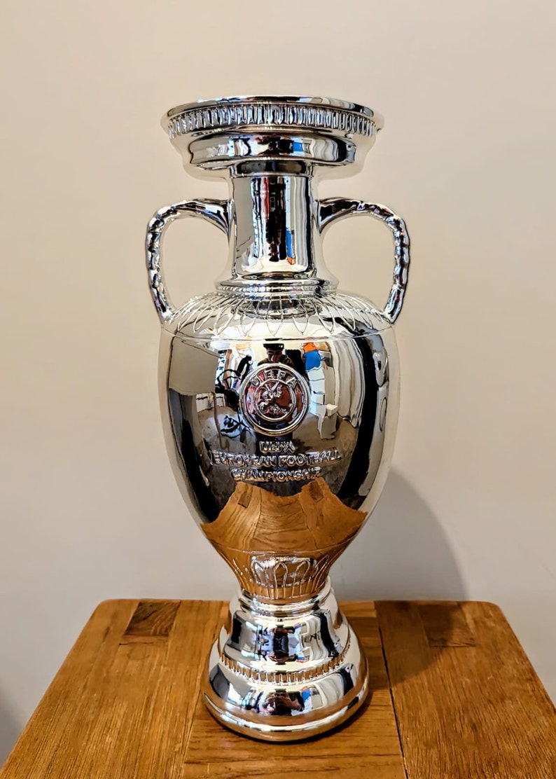36cm EURO 2024 Trophy Replica LARGE SIZE High Quality Handmade Football ...
