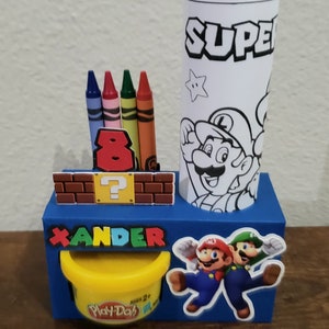 Mario Party Favors Play Doh Crayons - Etsy