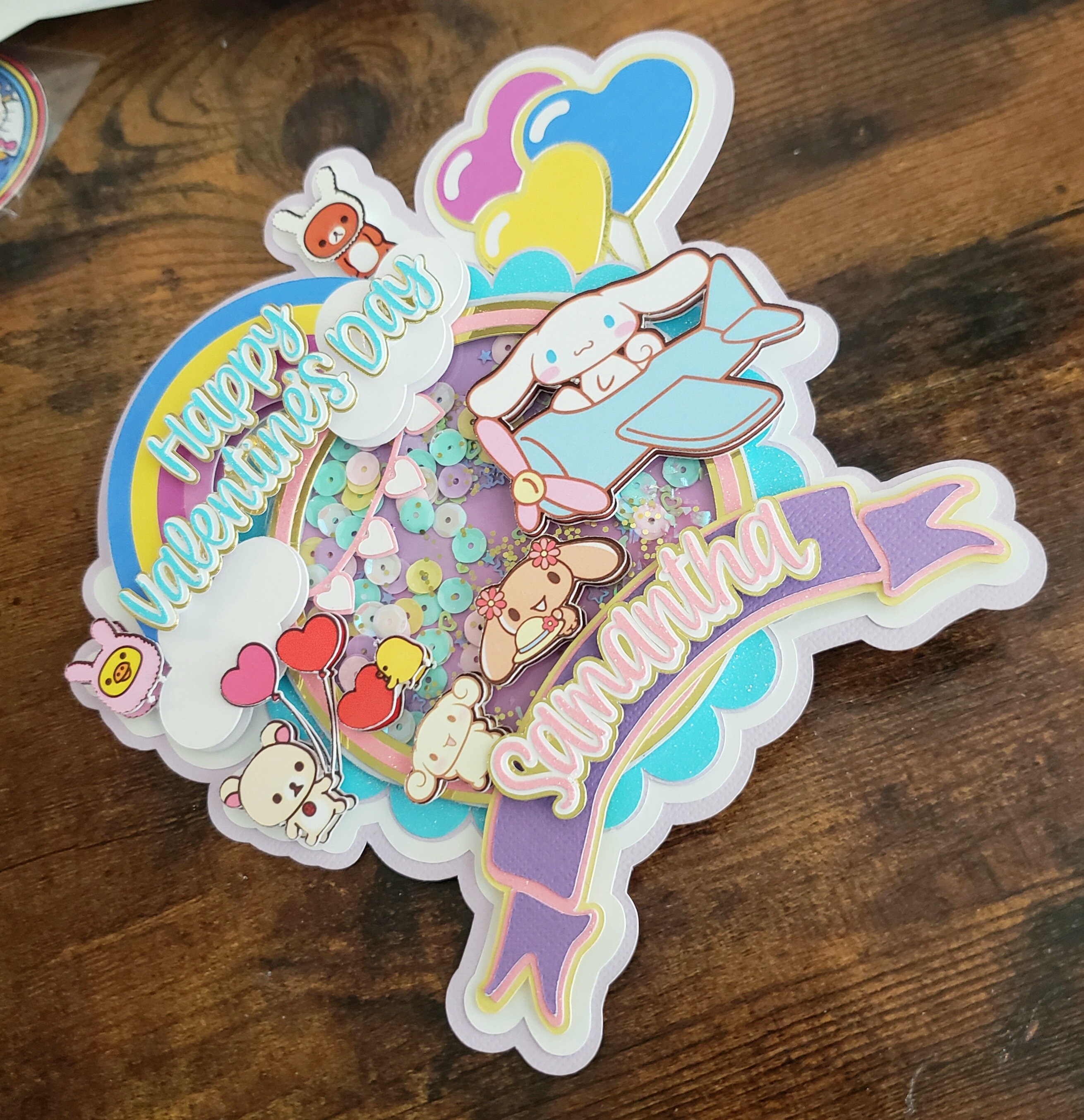 Cinnamon Roll Shaker Cake Topper - Etsy