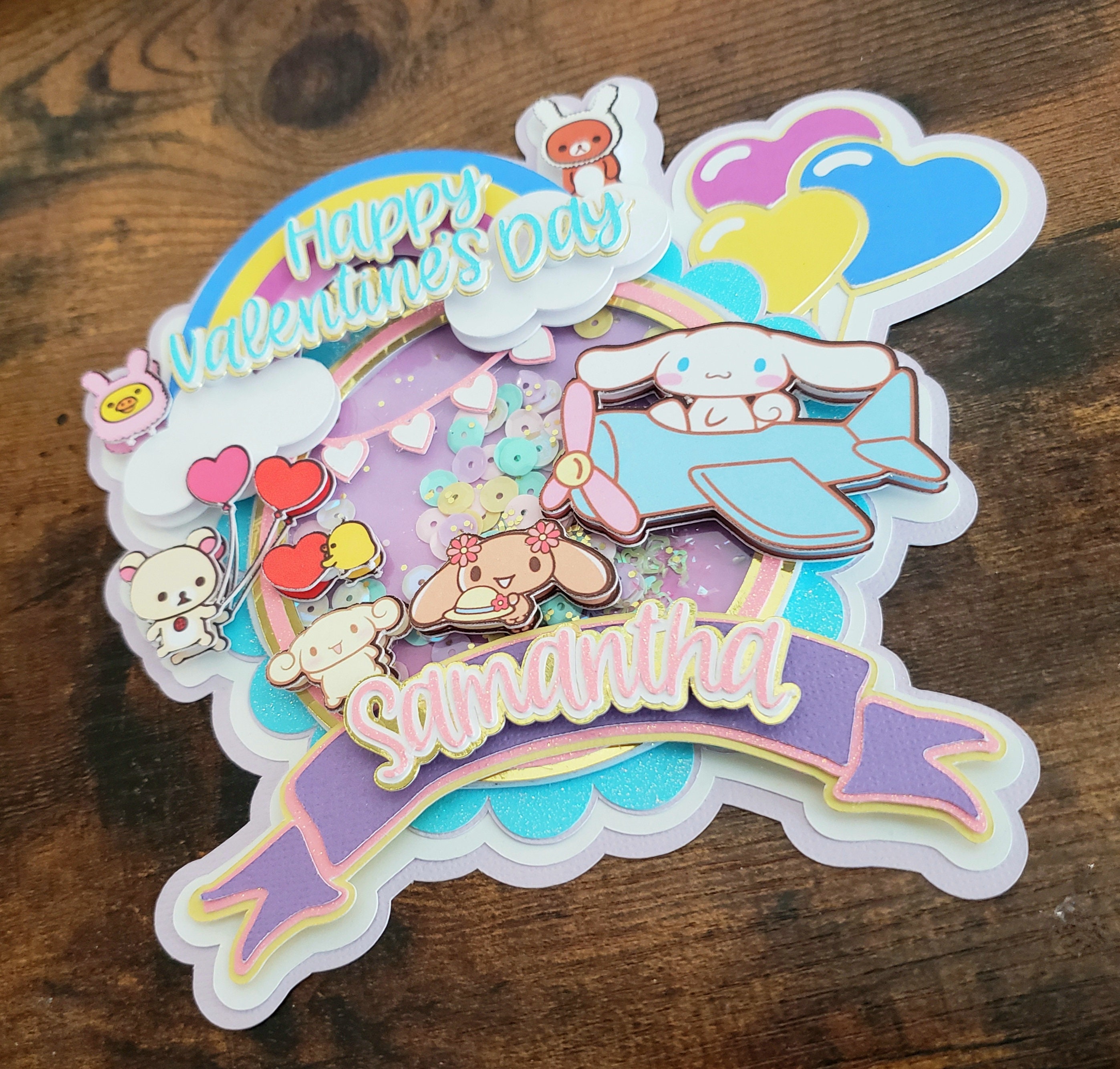 Cinnamon Roll Shaker Cake Topper - Etsy