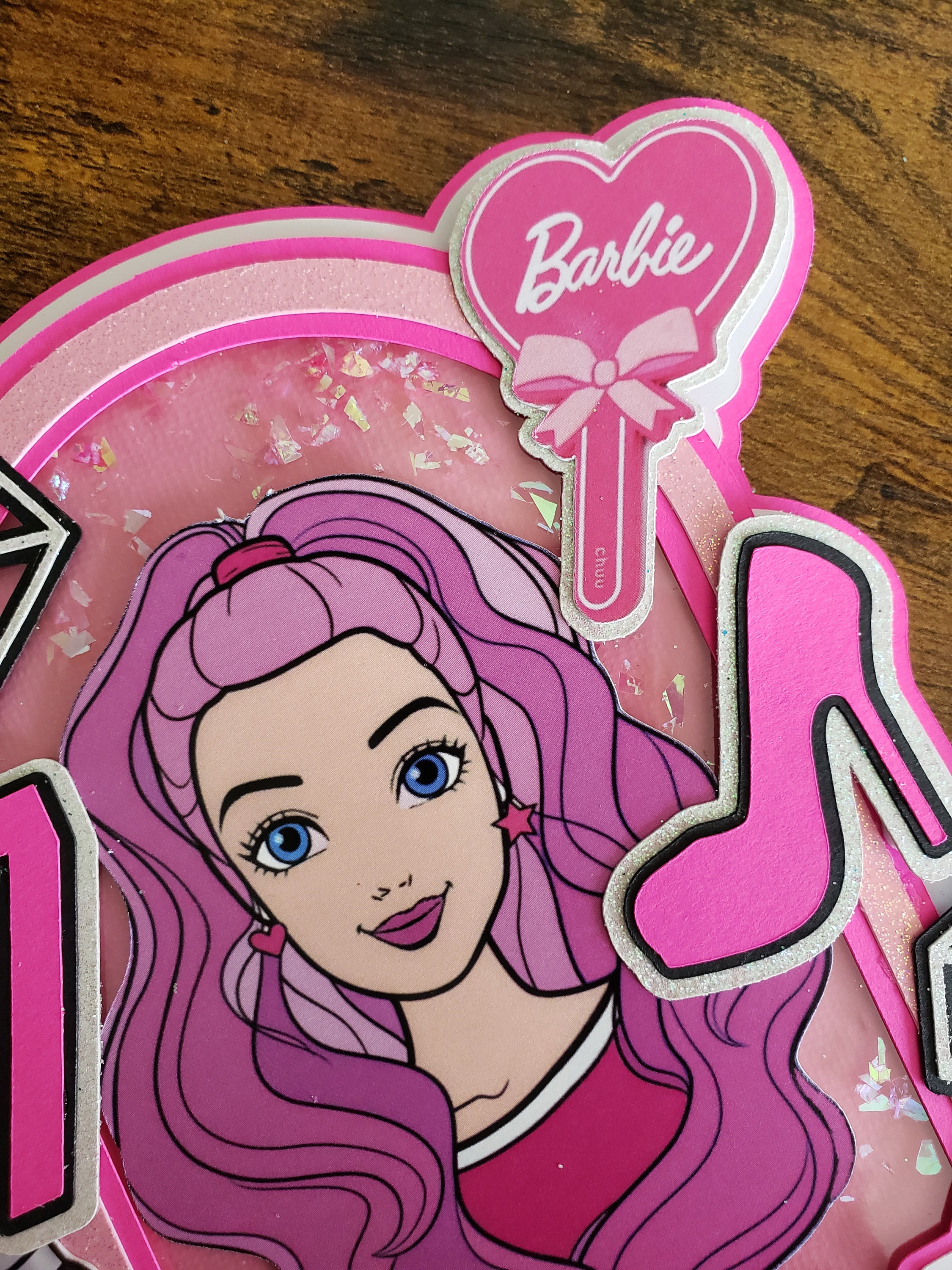 Shaker Cake Topper Barbi - Etsy