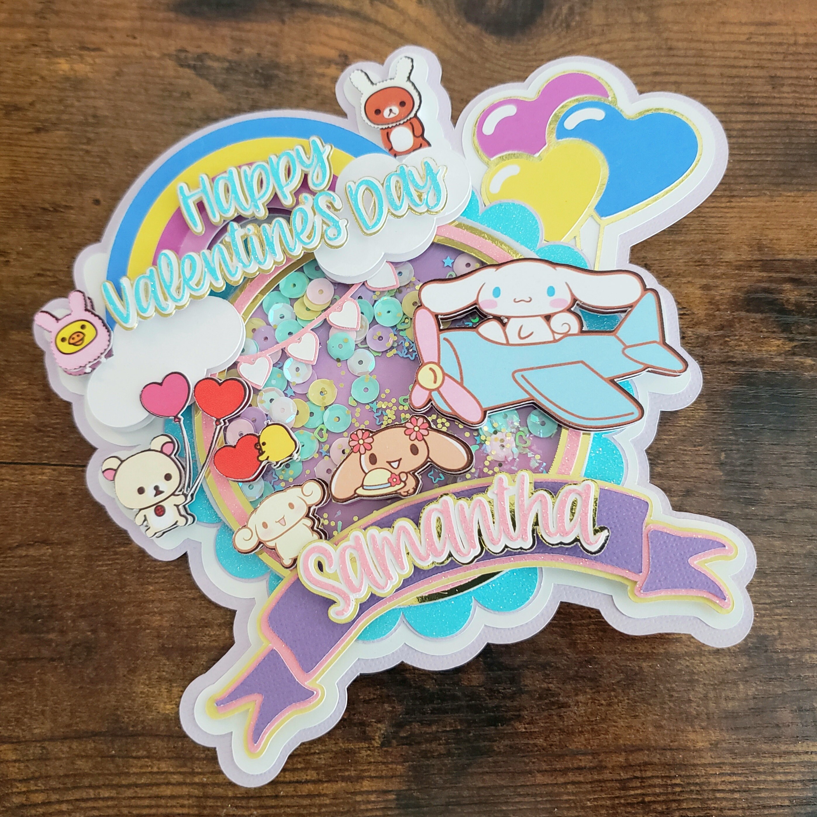 Cinnamon Roll Shaker Cake Topper - Etsy