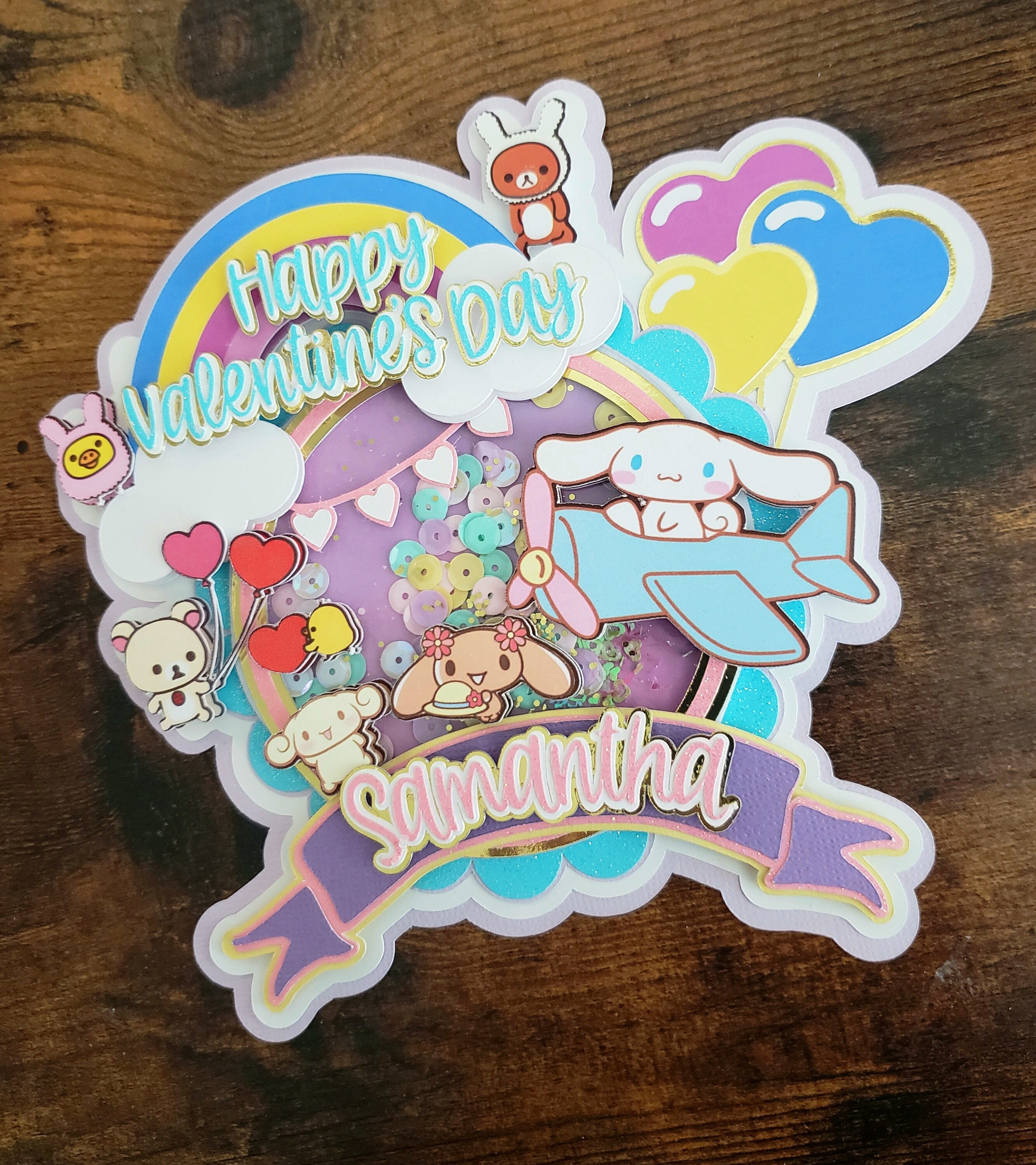 Cinnamon Roll Shaker Cake Topper - Etsy