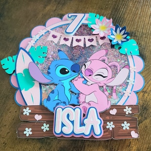 ANGEL STITCH - Shaker Cake Topper - Cupcake Toppers - Etsy