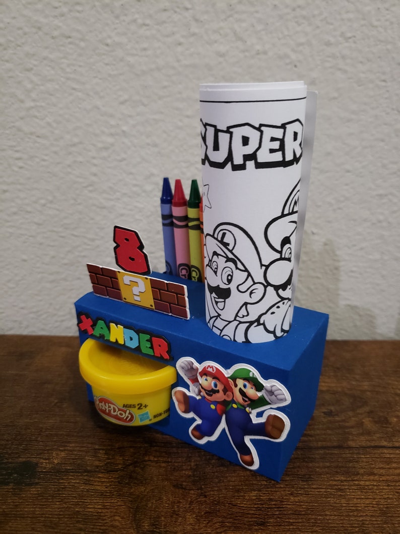 Mario Party Favors Play Doh Crayons - Etsy