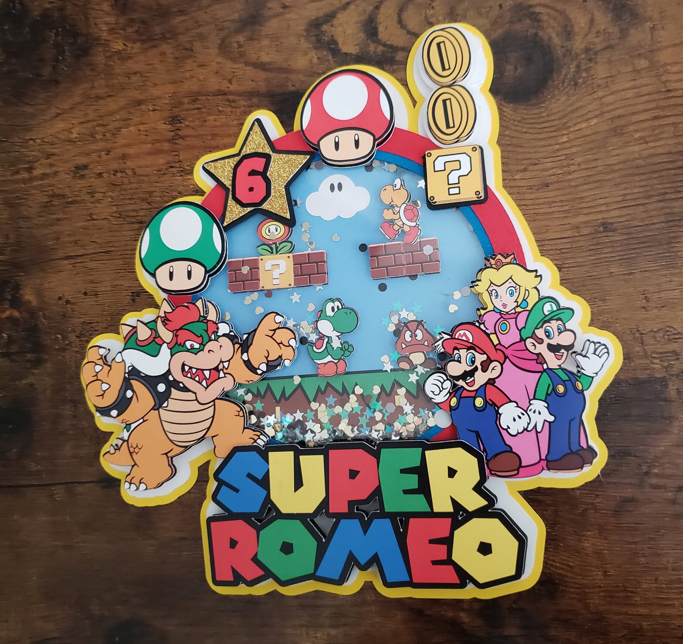 Mario Bowser 3D Cake Topper Shaker - Etsy