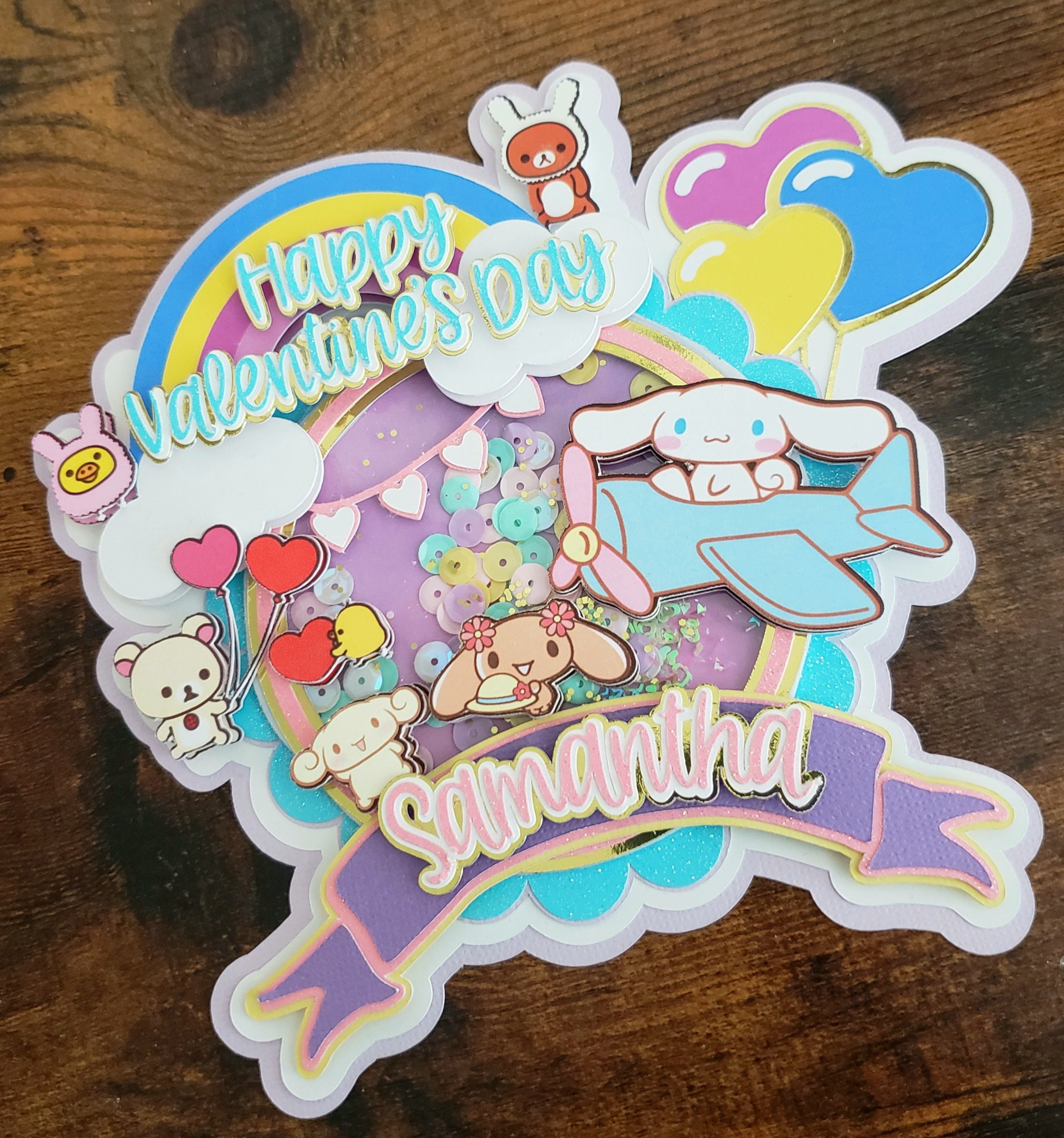 Cinnamon Roll Shaker Cake Topper - Etsy