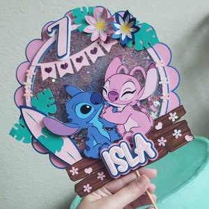 ANGEL STITCH - Shaker Cake Topper - Cupcake Toppers - Etsy