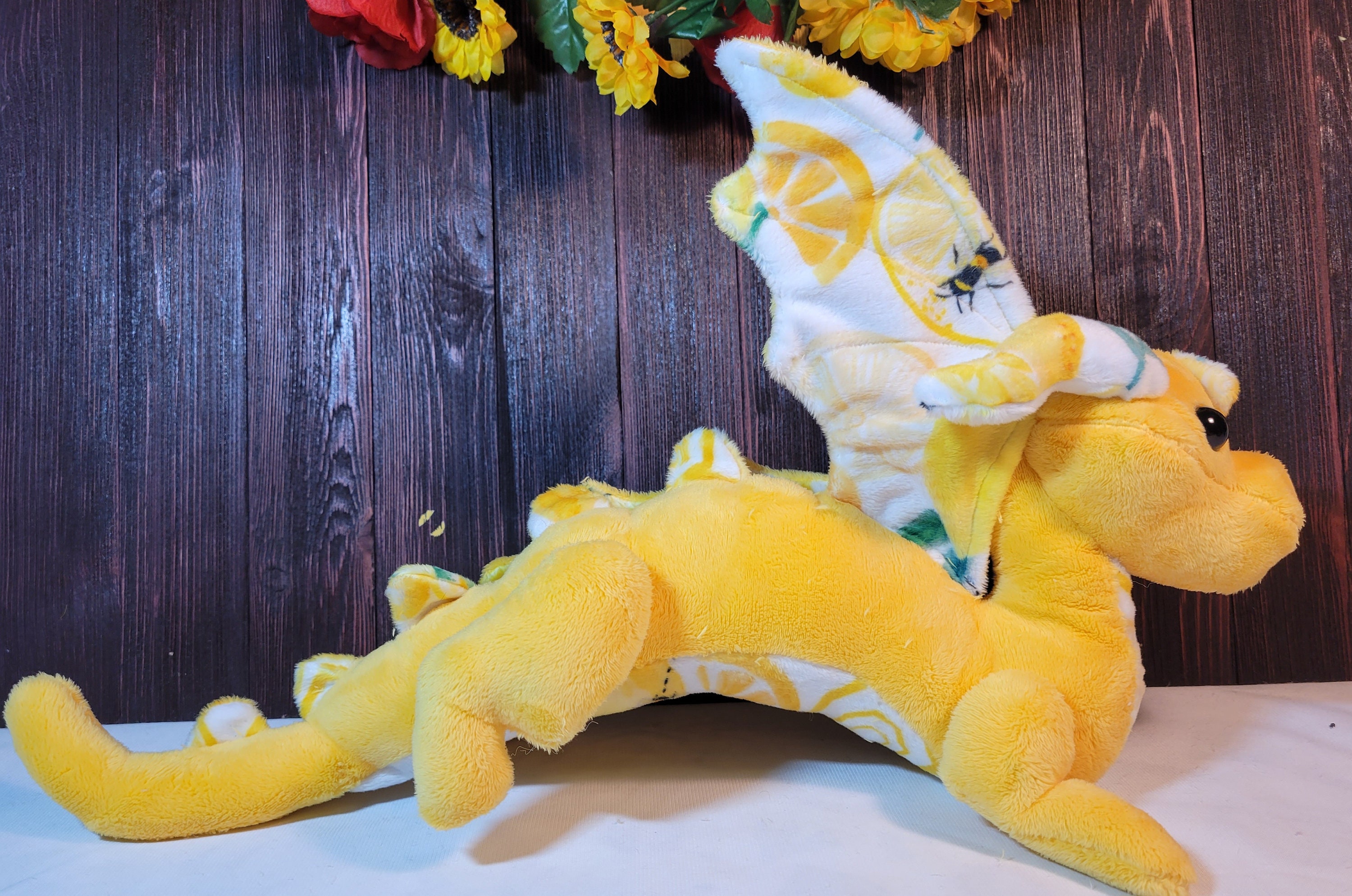 Plush Animal Shoulder Dragon - Honey Lemonade - Etsy