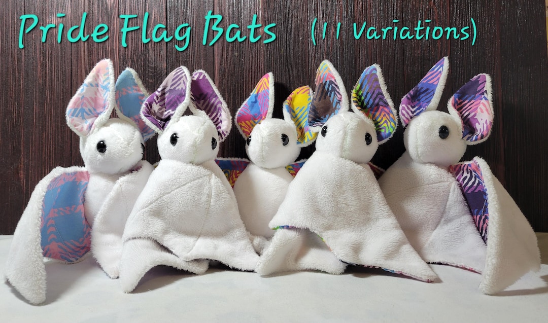 Plush Bat - Pride Flags (11 Variations) - Etsy