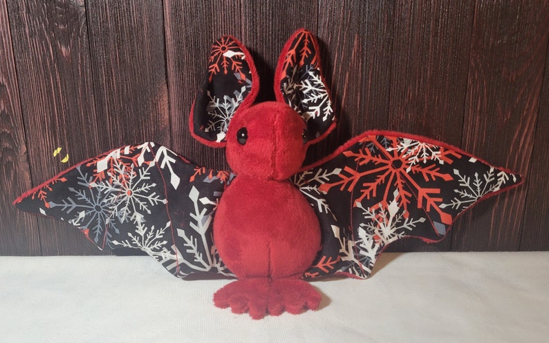 Plush Bat - Cardinal Flakes - Etsy