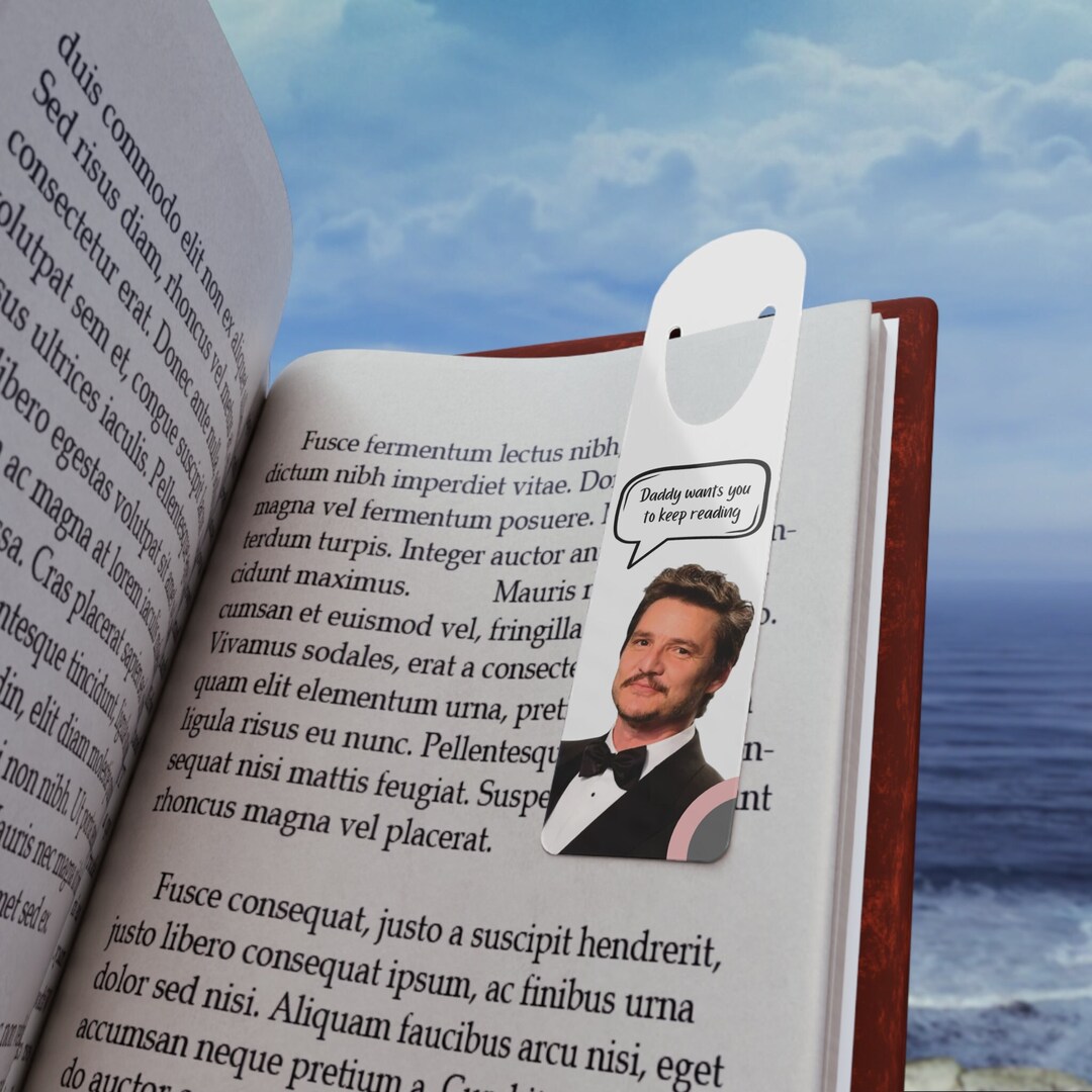 Pedro Pascal Bookmark | Aluminum Bookmark for Her | Funny Bookmark ...