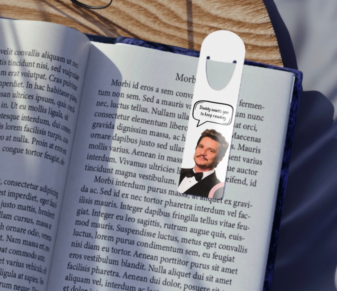 Pedro Pascal Bookmark Aluminum Bookmark for Her Funny Bookmark Book ...