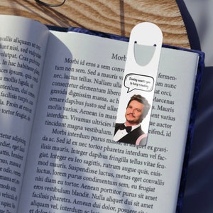 Pedro Pascal Bookmark | Aluminum Bookmark for Her | Funny Bookmark ...