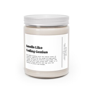 Smells Like Coding Genius Candle, Programmer Gift, Coder Gift - Etsy