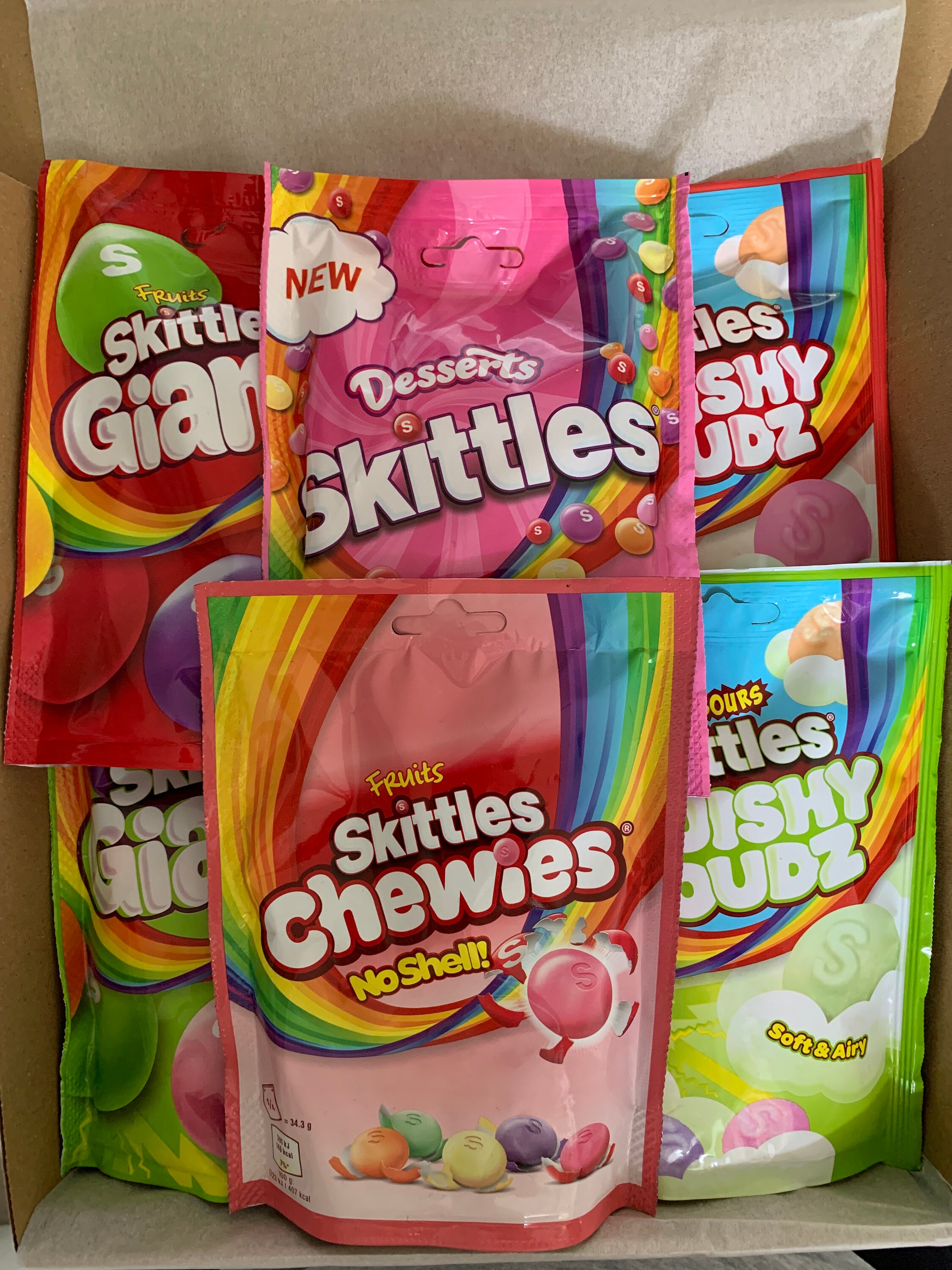 Skittles Candy Hamper Box: Rainbow Treat Gift - Etsy UK